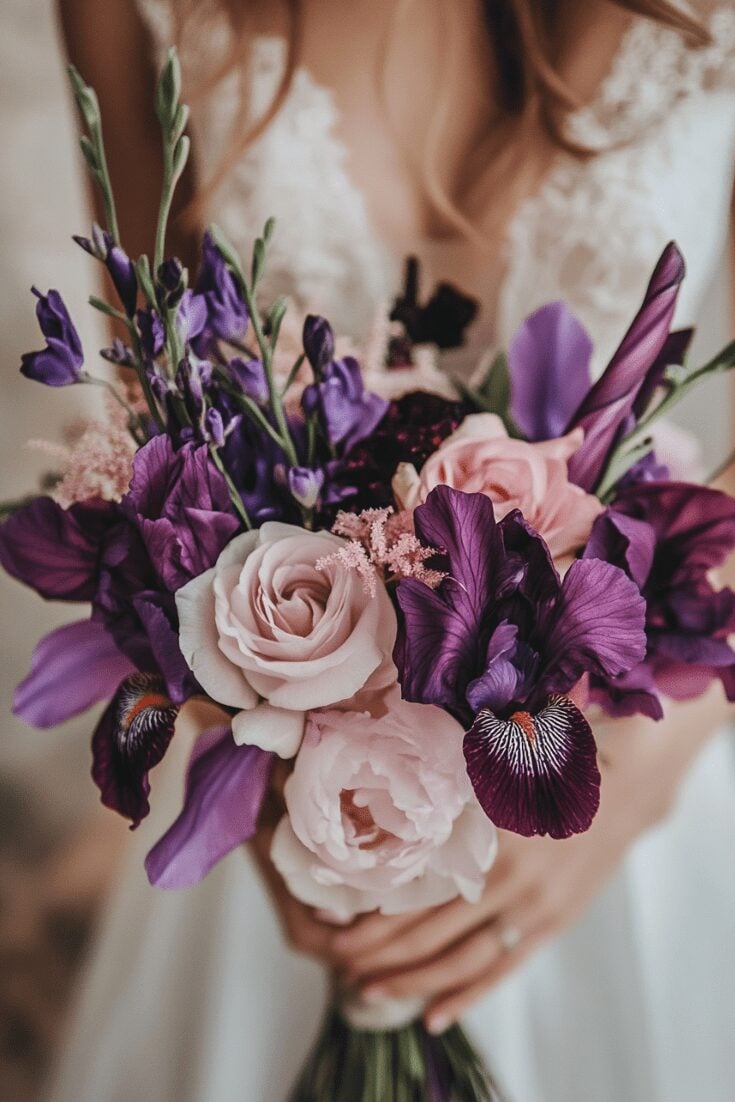 37+ Purple Bridal Bouquets You’ll Want to Carry Down the Aisle - Petal ...