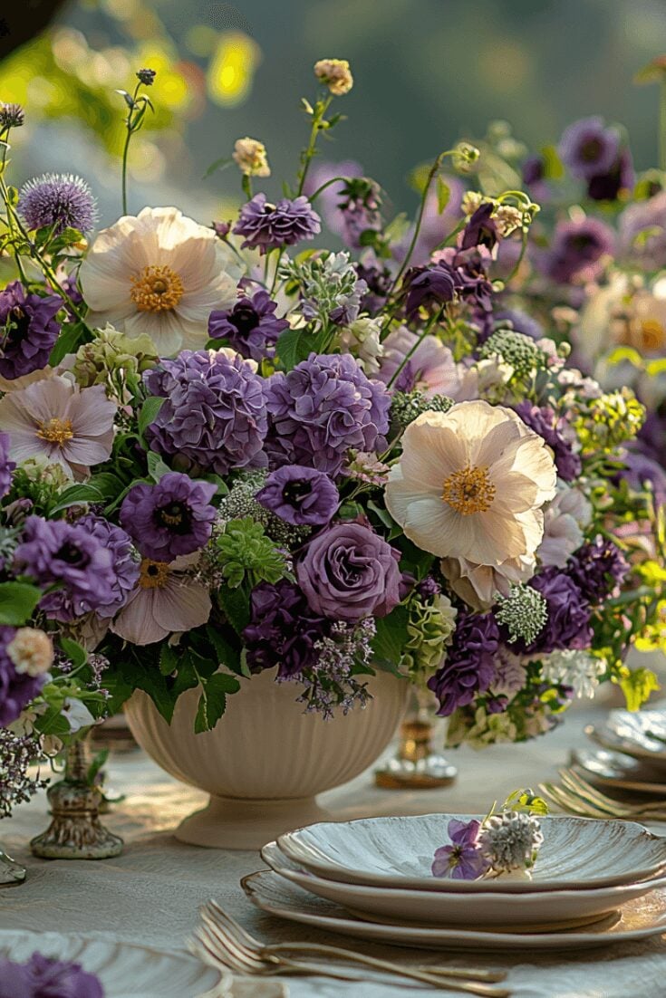 31+ Wildflower Wedding Table Setting Ideas to Make Your Day Bloom ...