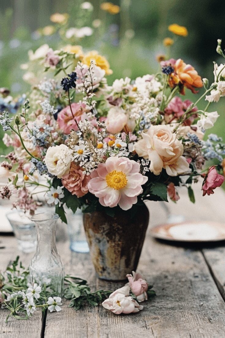 31+ Wildflower Wedding Table Setting Ideas to Make Your Day Bloom ...