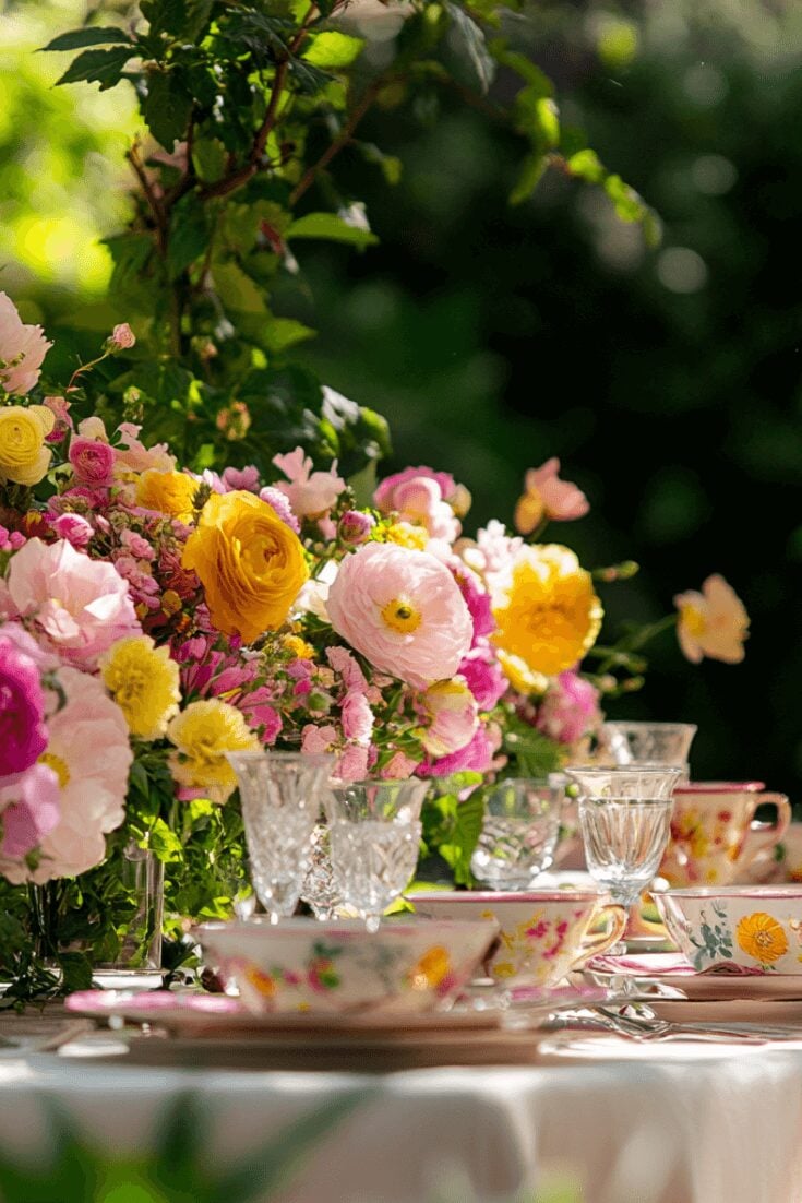 31+ Wildflower Wedding Table Setting Ideas to Make Your Day Bloom ...