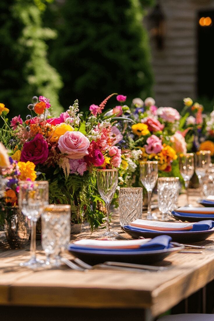 31+ Wildflower Wedding Table Setting Ideas to Make Your Day Bloom ...