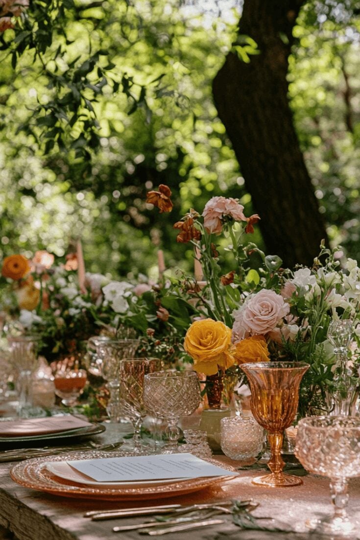 31+ Wildflower Wedding Table Setting Ideas to Make Your Day Bloom ...