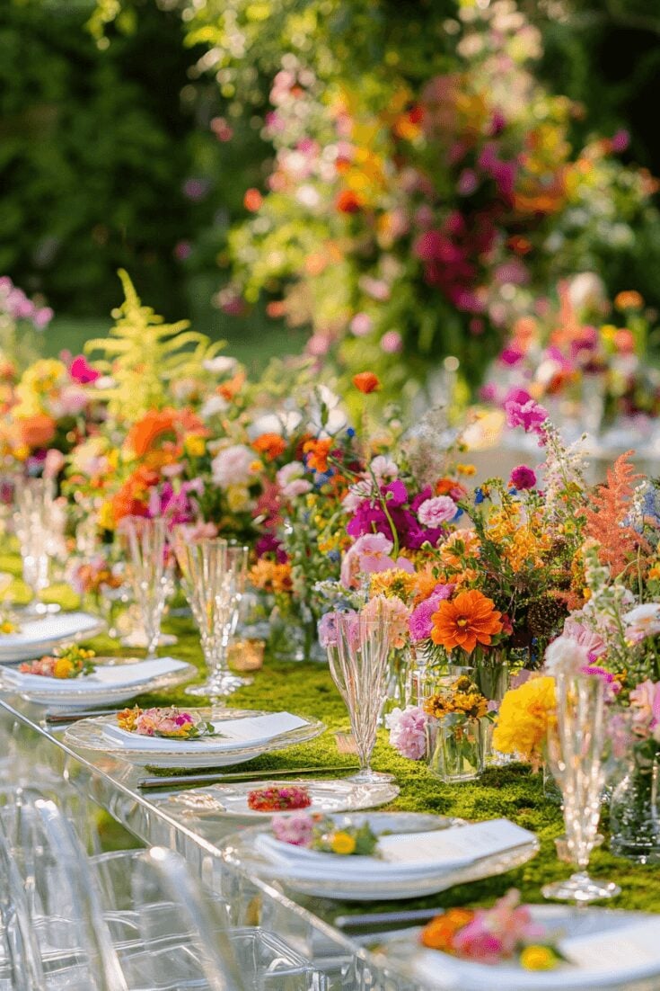 31+ Wildflower Wedding Table Setting Ideas to Make Your Day Bloom ...