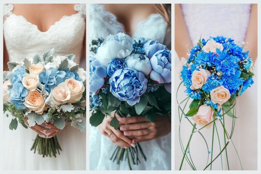 36+ Blue Bridal Bouquets That Steal the Show - Petal Republic