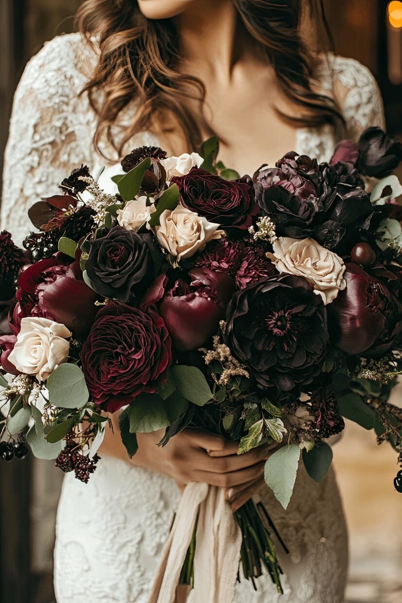 63+ Dark & Moody Wedding Bouquet Ideas You’ll Never Forget 🤎 - Petal ...