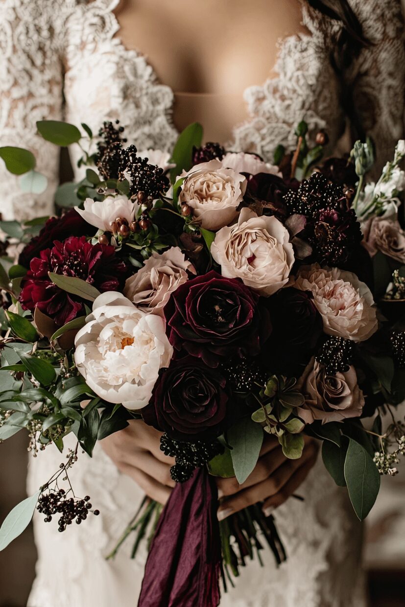 63+ Dark & Moody Wedding Bouquet Ideas You’ll Never Forget 🤎 - Petal ...