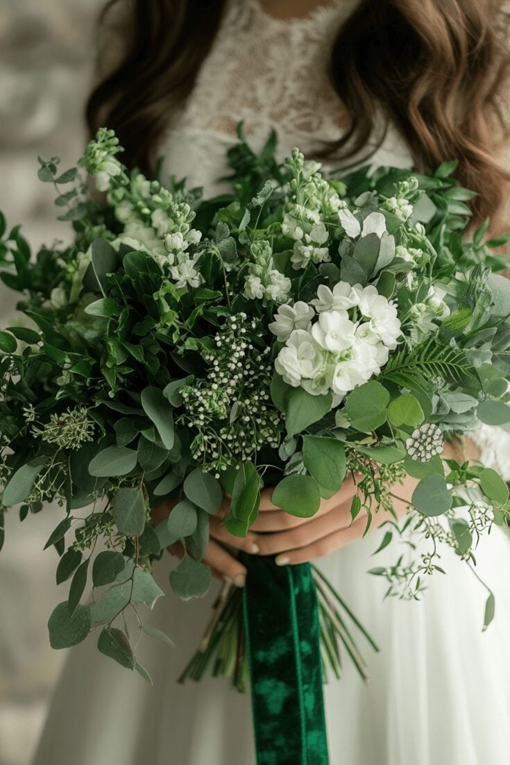 57+ Emerald Green Wedding Bouquets That Are Pure Luxury 💚 - Petal Republic