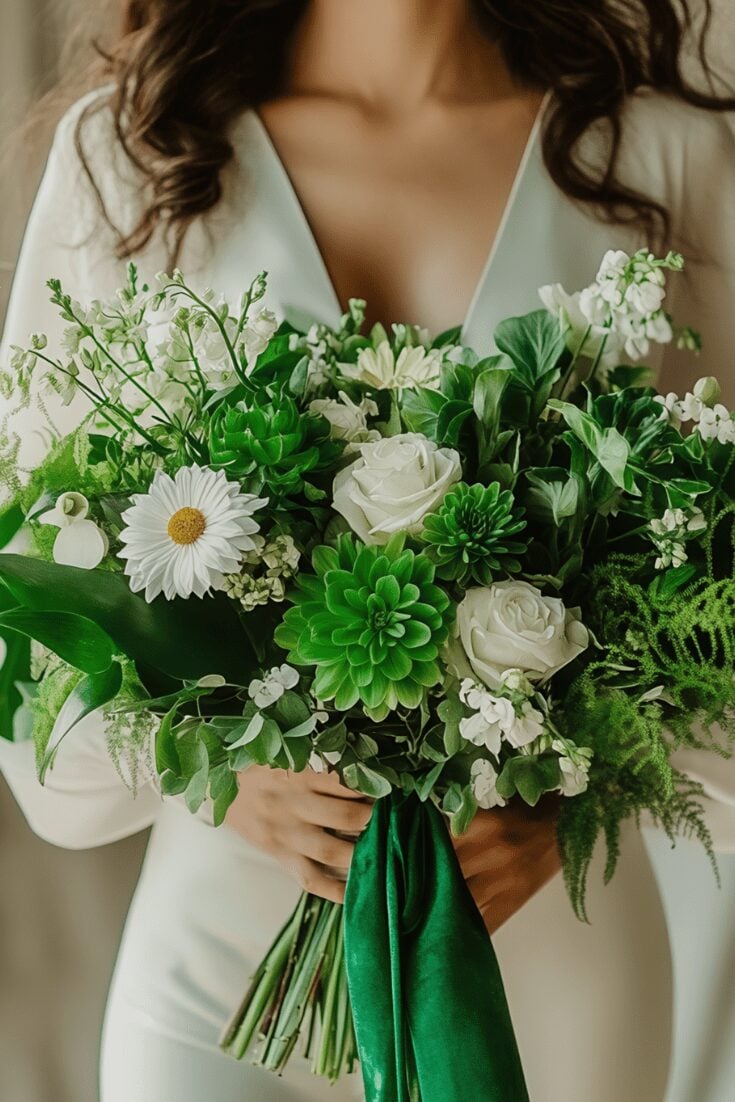 57+ Emerald Green Wedding Bouquets That Are Pure Luxury 💚 - Petal Republic