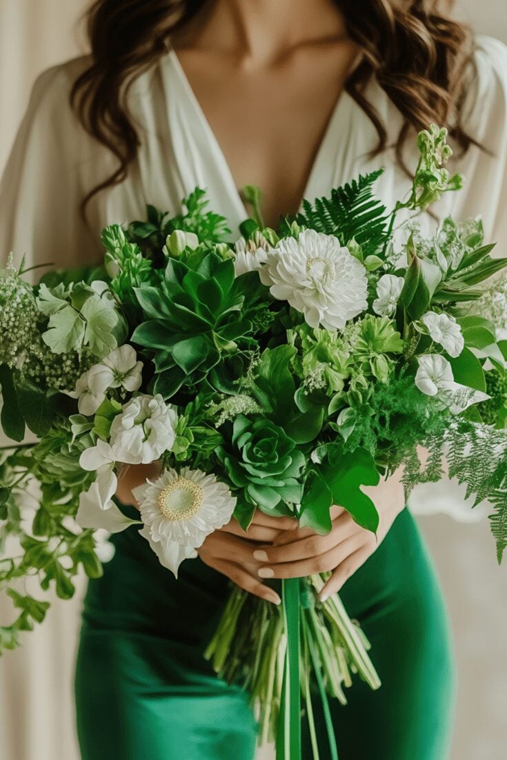 57+ Emerald Green Wedding Bouquets That Are Pure Luxury 💚 - Petal Republic