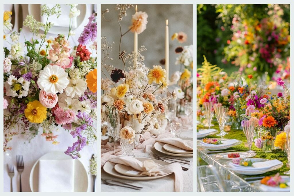 31+ Wildflower Wedding Table Setting Ideas to Make Your Day Bloom ...