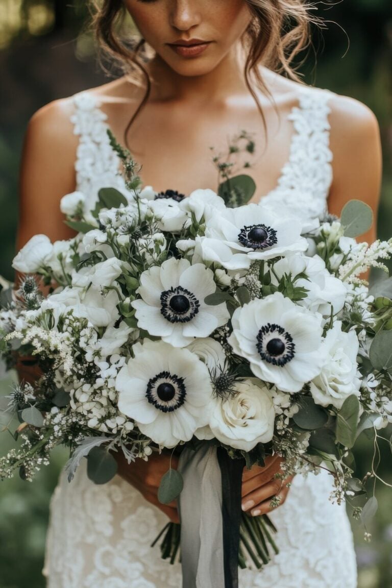 102+ Anemone Wedding Bouquets You’ve Been Dreaming Of 💕 - Petal Republic