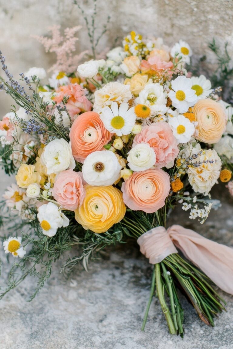 105+ Ranunculus Wedding Bouquet Designs You’ll Adore 💘