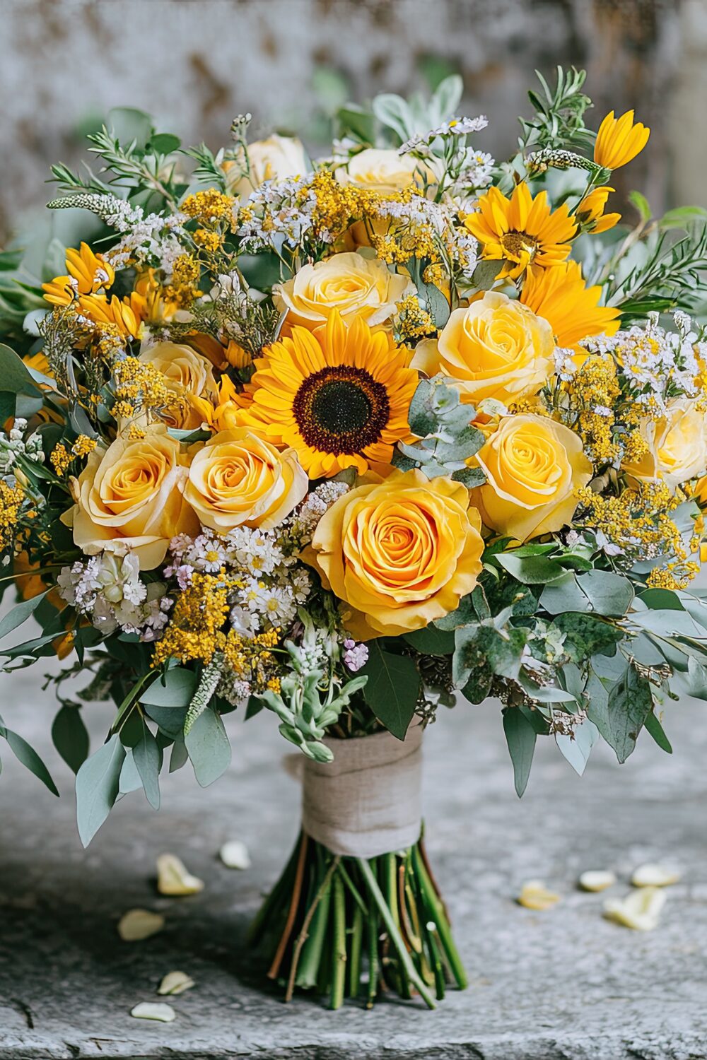 85+ Yellow Rose Wedding Bouquets That Are Too Gorgeous to Miss! 💛 ...