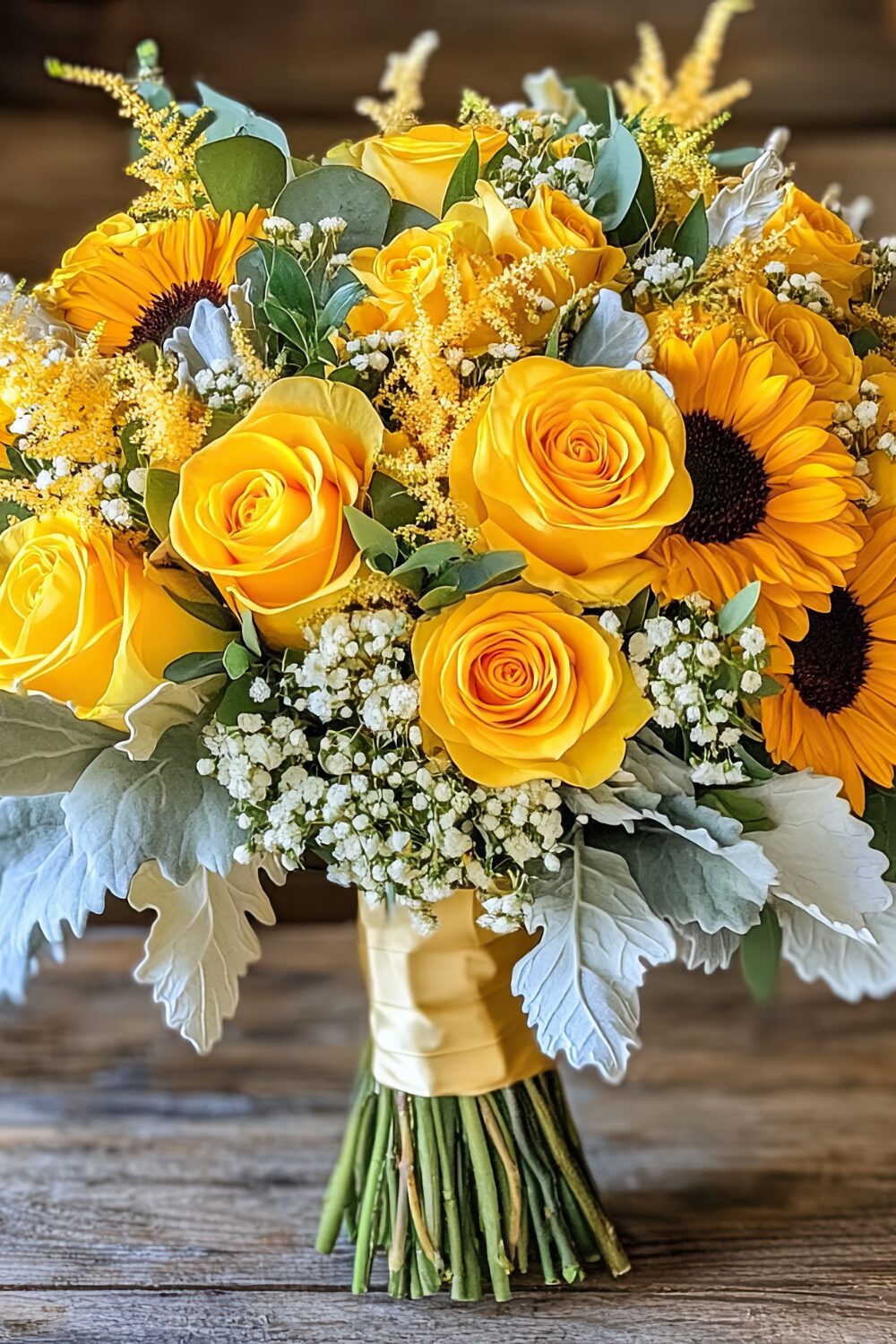 85+ Yellow Rose Wedding Bouquets That Are Too Gorgeous to Miss! 💛 ...