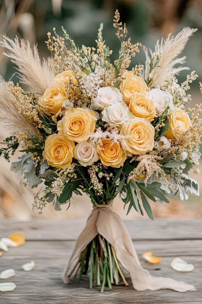 85+ Yellow Rose Wedding Bouquets That Are Too Gorgeous to Miss! 💛 ...