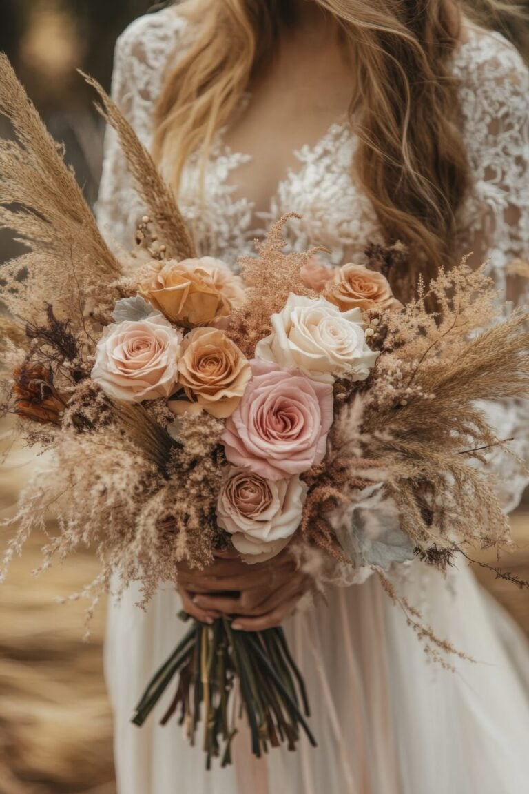 60+ Rustic Boho Wedding Bouquet Design Ideas to Inspire You 💕 - Petal ...