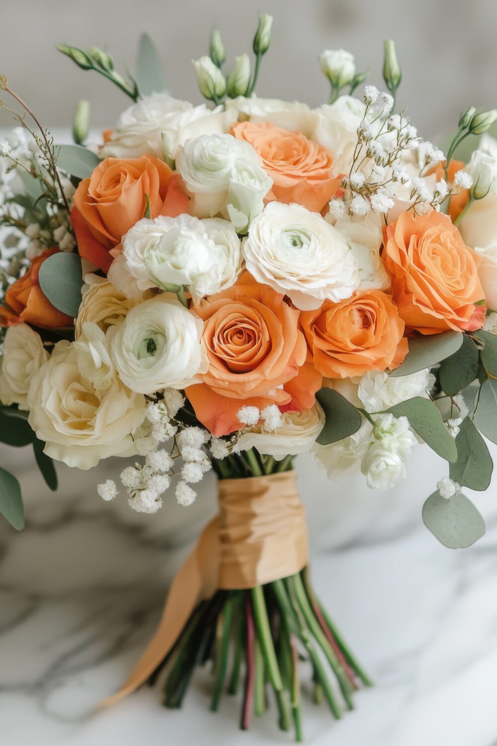 103+ Orange Wedding Bouquets That Are Bright, Bold, and Beautiful 🧡 ...