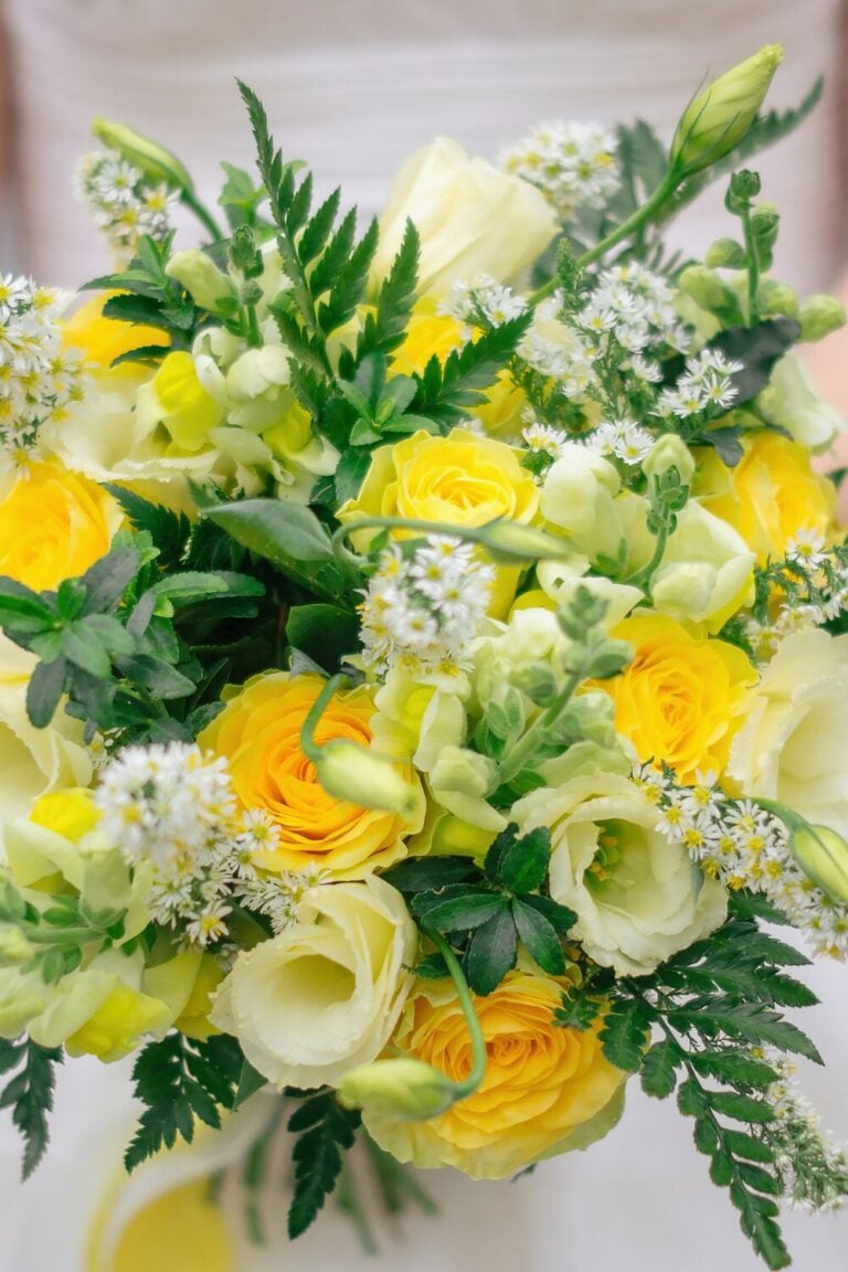 119+ Yellow Wedding Bouquets That’ll Steal the Show! 🌼💛 - Petal Republic