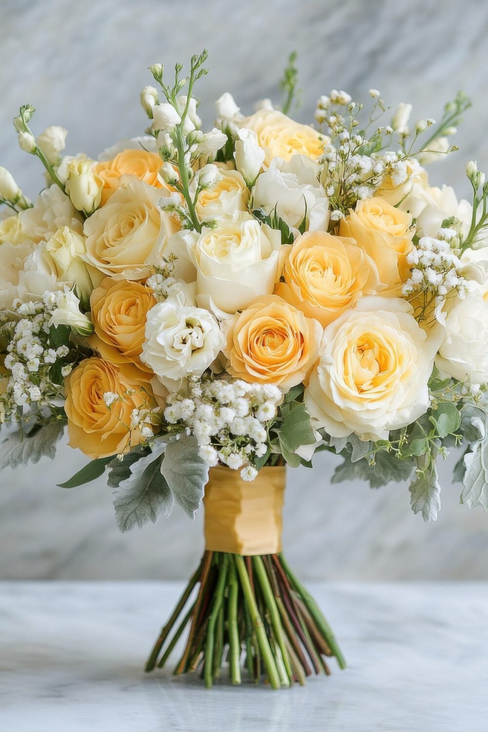 119+ Yellow Wedding Bouquets That’ll Steal the Show! 🌼💛 - Petal Republic