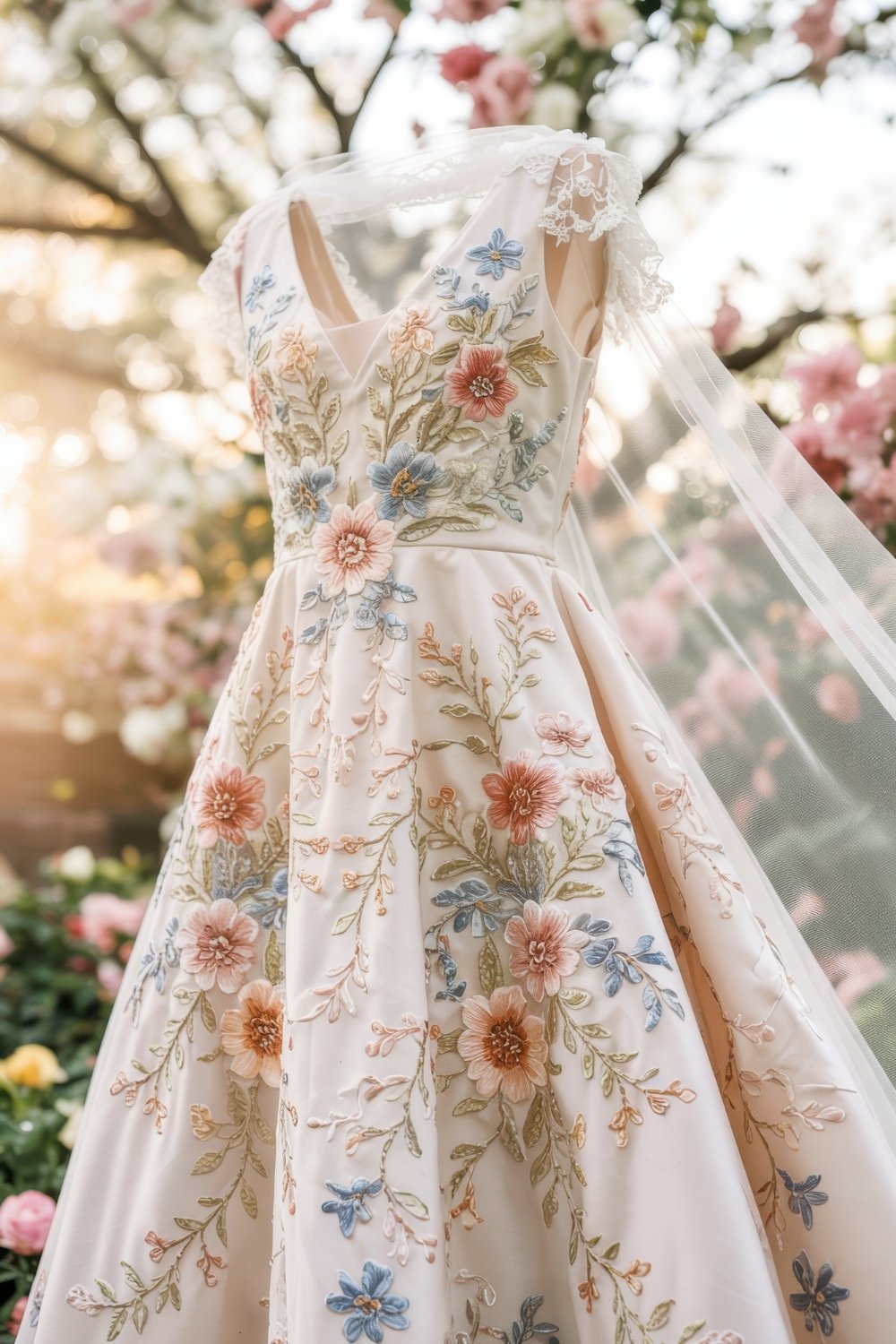 76+ Floral Wedding Dress Ideas for Every Season 🌺 💖 - Petal Republic