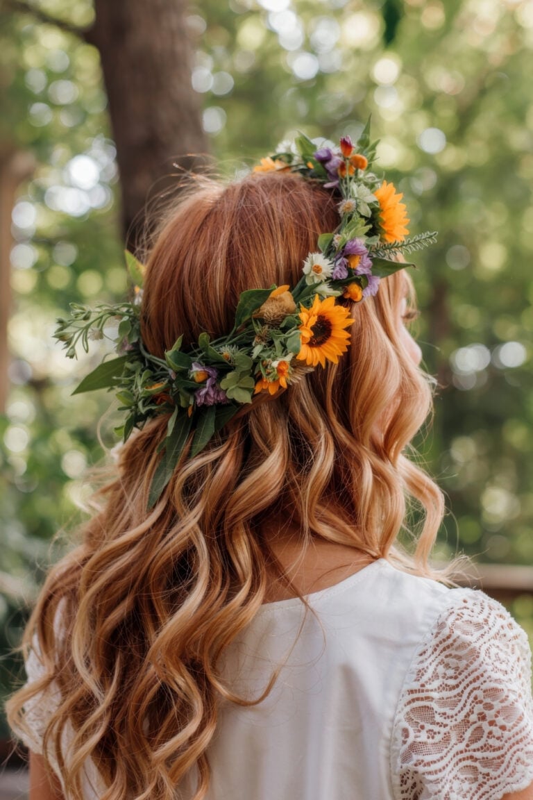 53+ Wedding Flower Crown Ideas That Will Transform Your Bridal Look ...